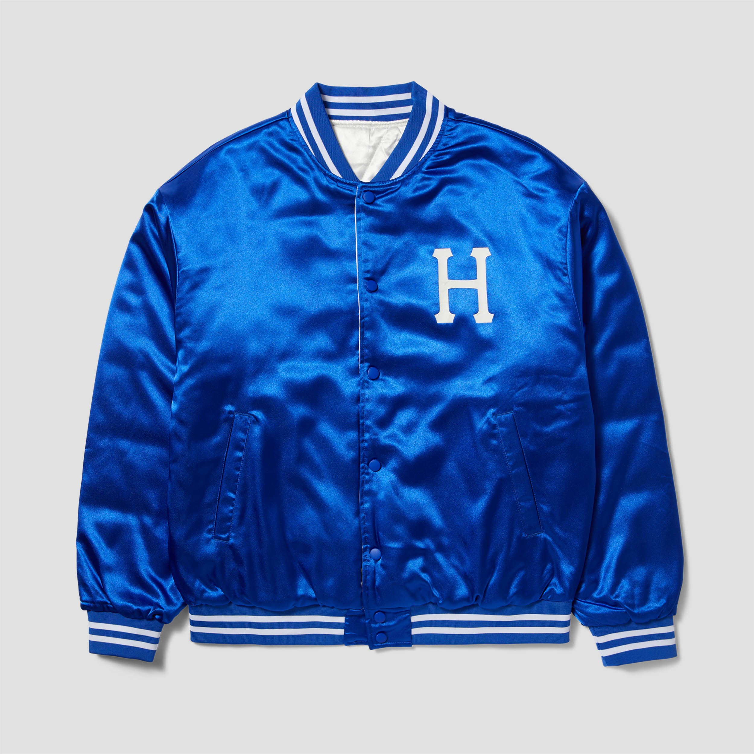 HUF Back 2 Back Reversible Jacket Blue / White – Slam City Skates