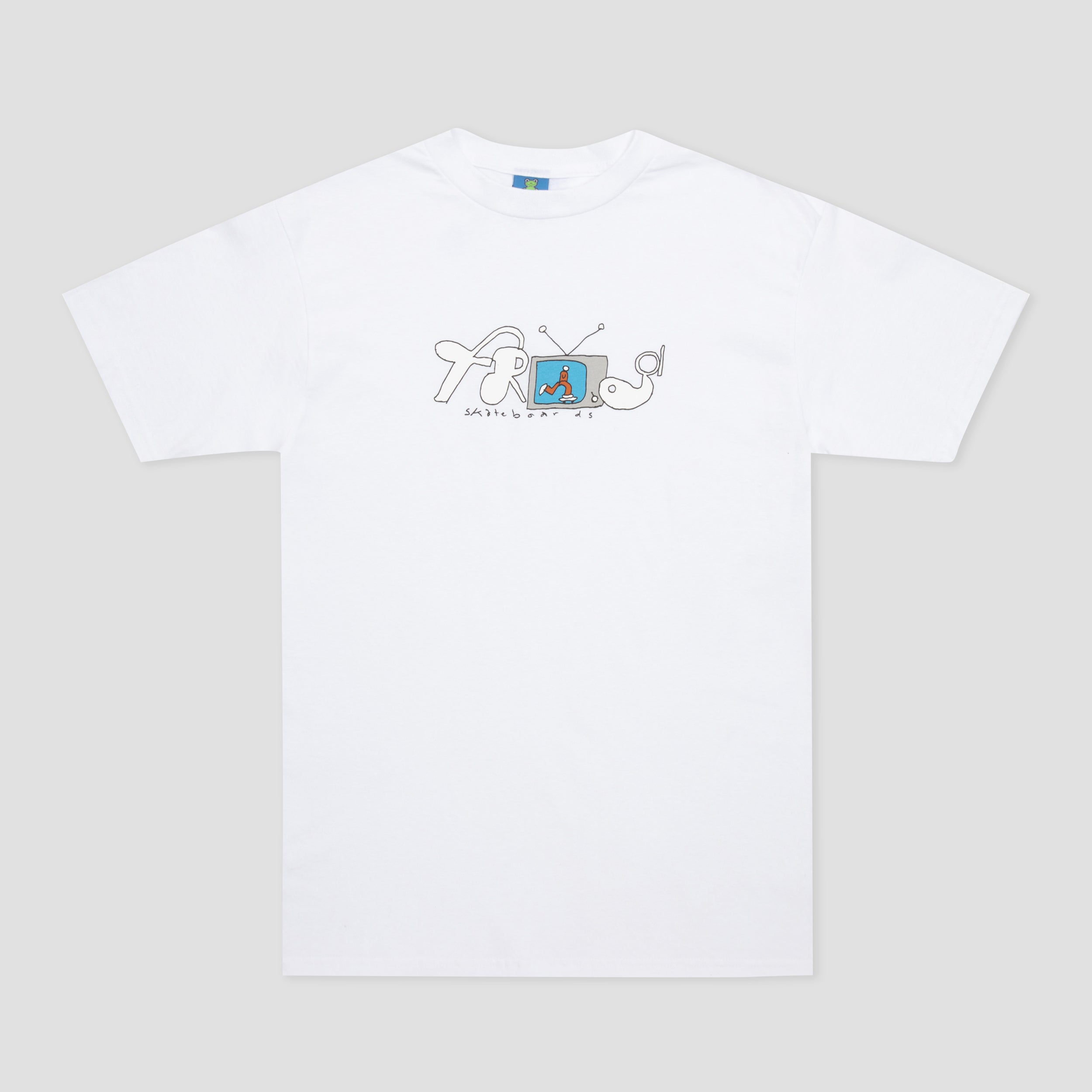 Frog Television T-Shirt White – Slam City Skates