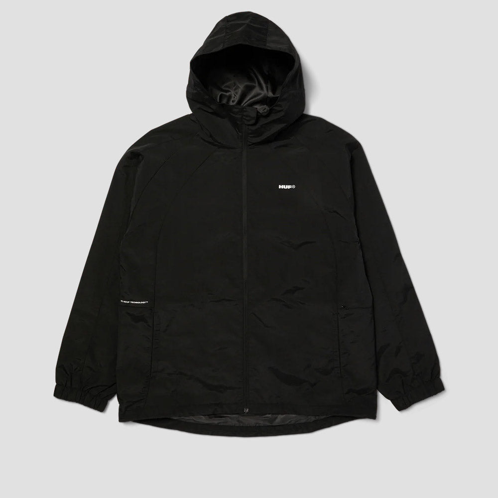 HUF All Caps Shell Jacket Black – Slam City Skates