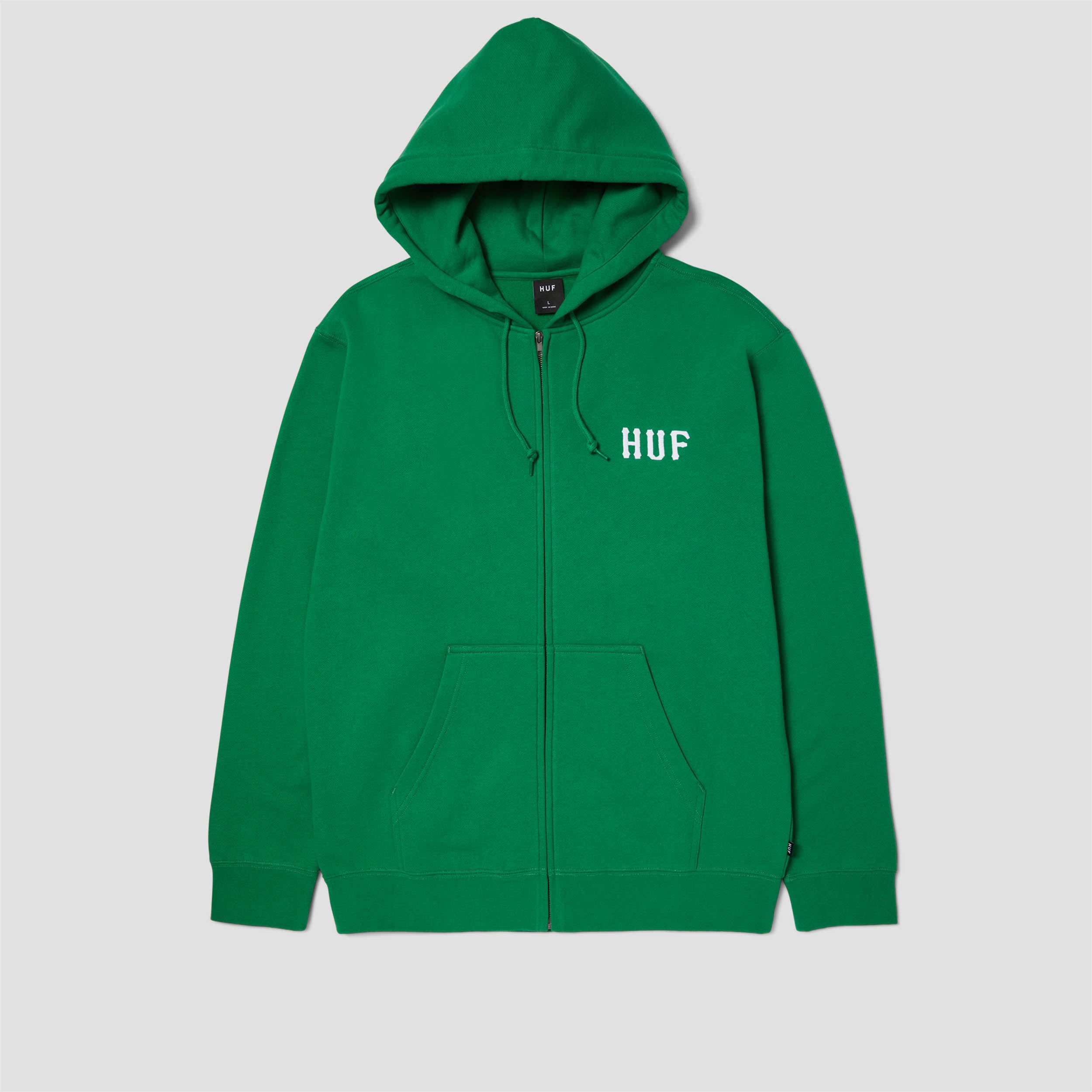 HUF Set Classic Logo Full Zip Hood Clover – Slam City Skates