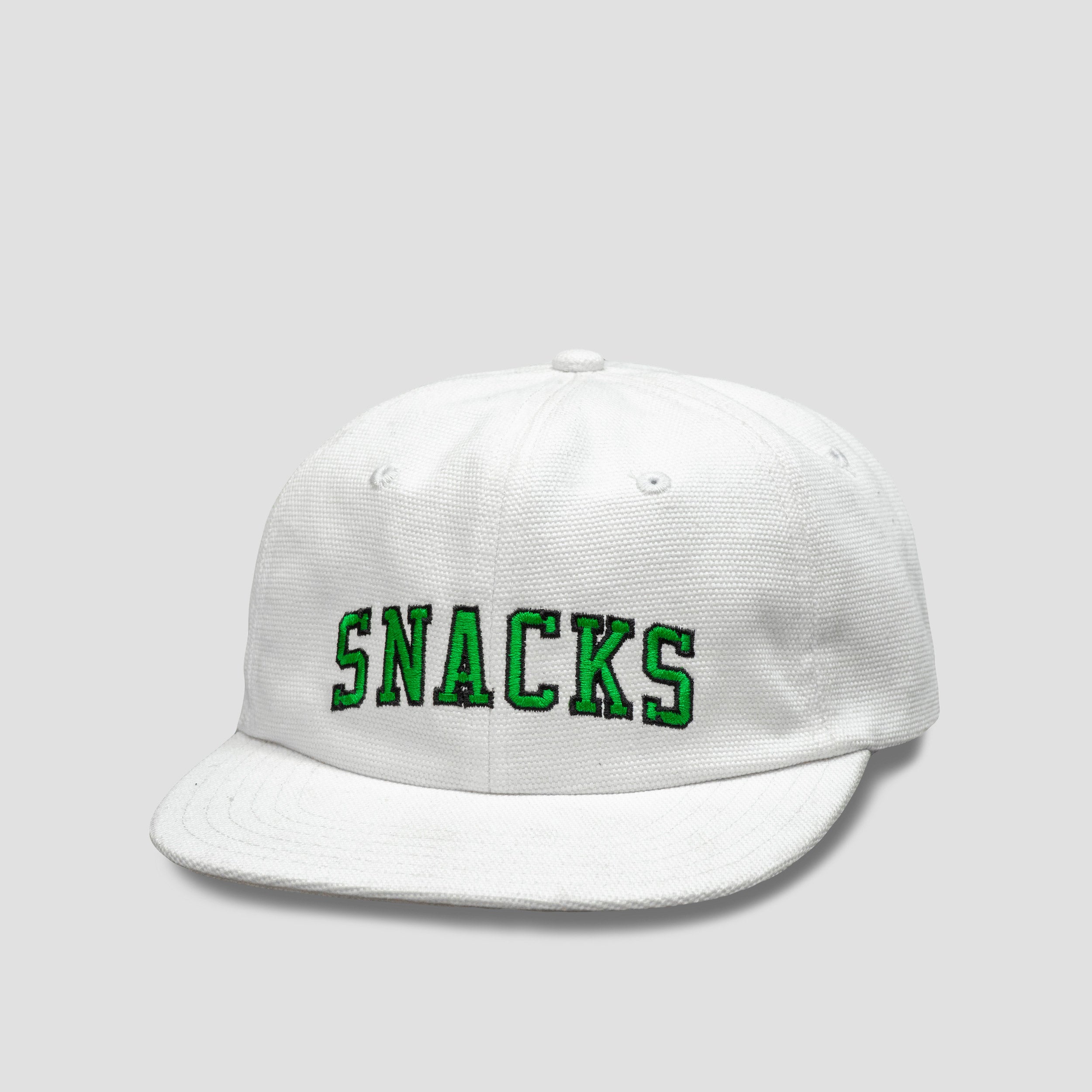 Quartersnacks Snacks Varsity Cap White – Slam City Skates