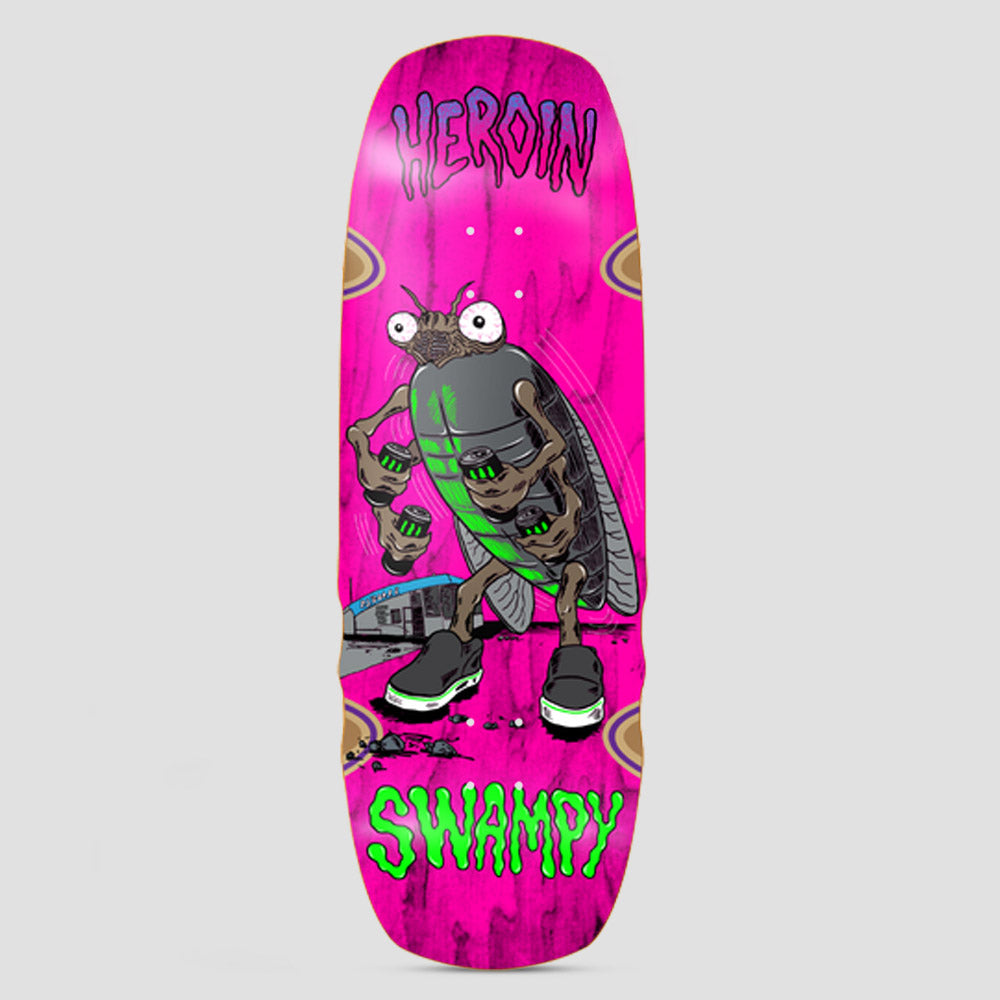 Heroin 10.75 Swampy Bug New Bog Log Shape Skateboard Deck – Slam City ...
