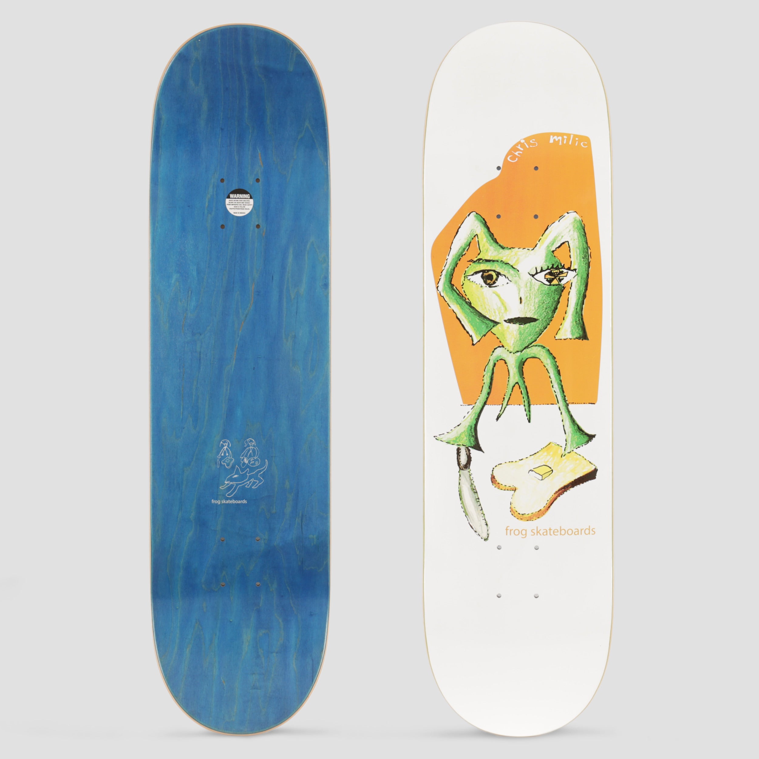Frog 8.38 Chris Milic Toast Skateboard Deck – Slam City Skates