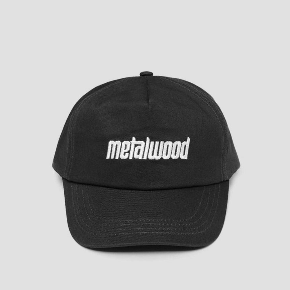 Metalwood Metal Logo 5-Panel Cap Black – Slam City Skates