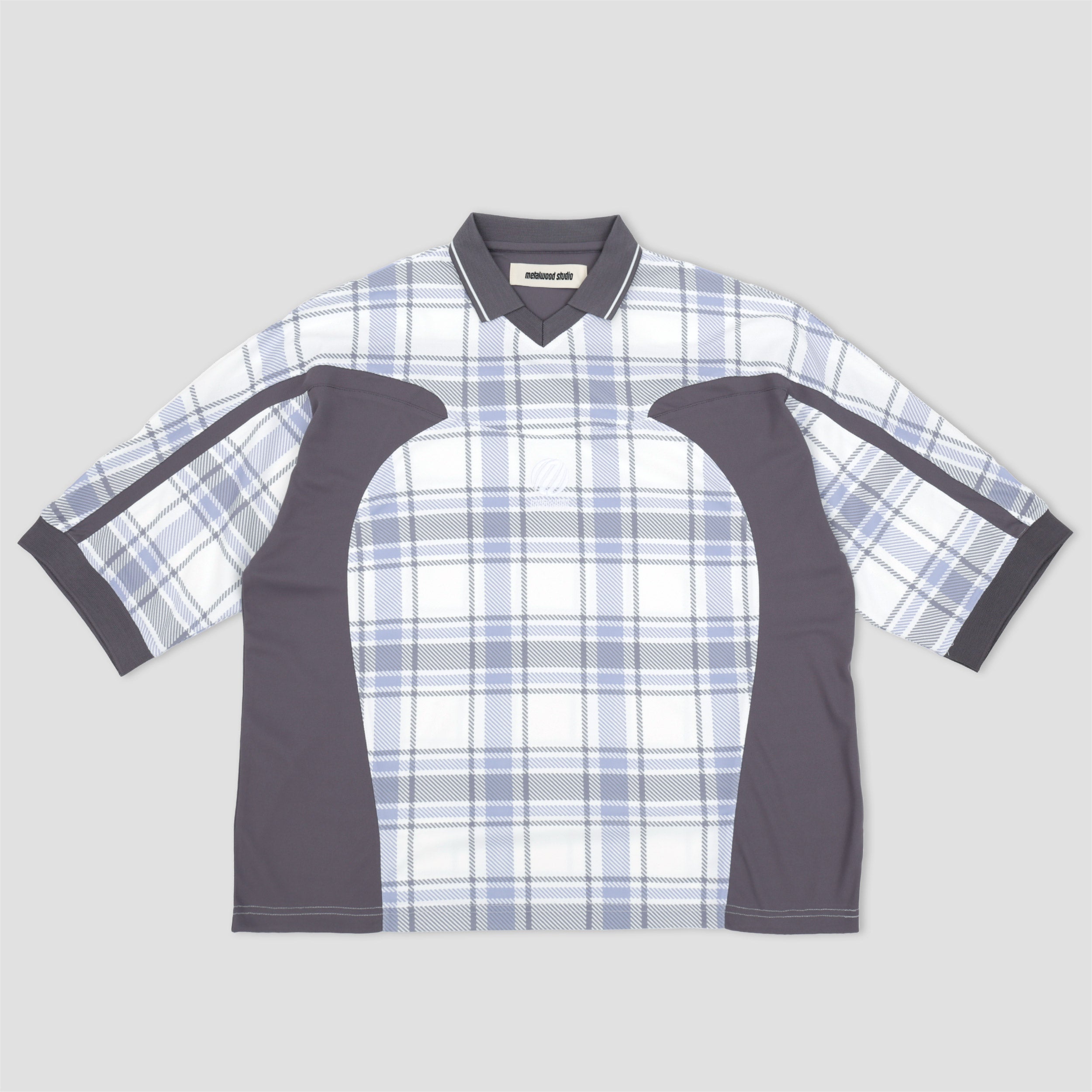 Metalwood Paneled 3/4 Sleeve Polo Ice – Slam City Skates