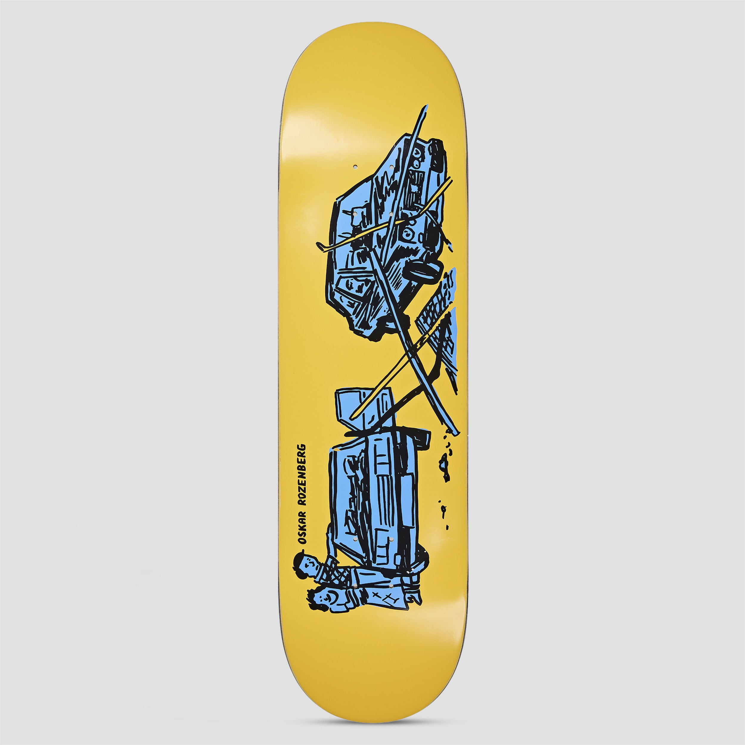 Polar 8.625 Oskar Rozenberg Drivers License Yellow Skateboard Deck ...