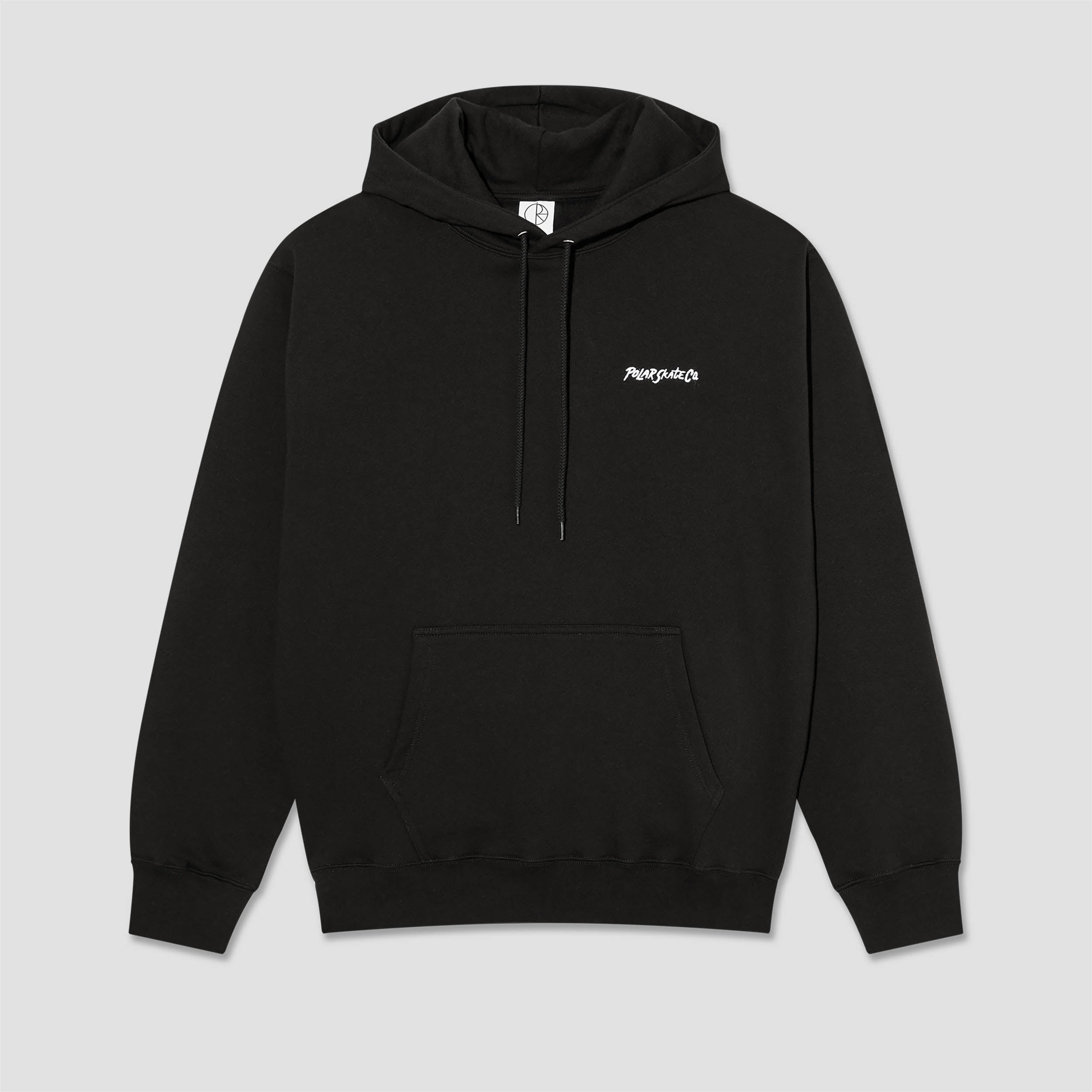 Polar Surf Logo Dave Hoodie Black – Slam City Skates