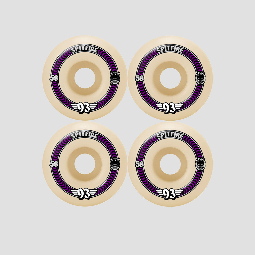 Spitfire 58mm F4 93DU Classics Skateboard Wheels – Slam City Skates