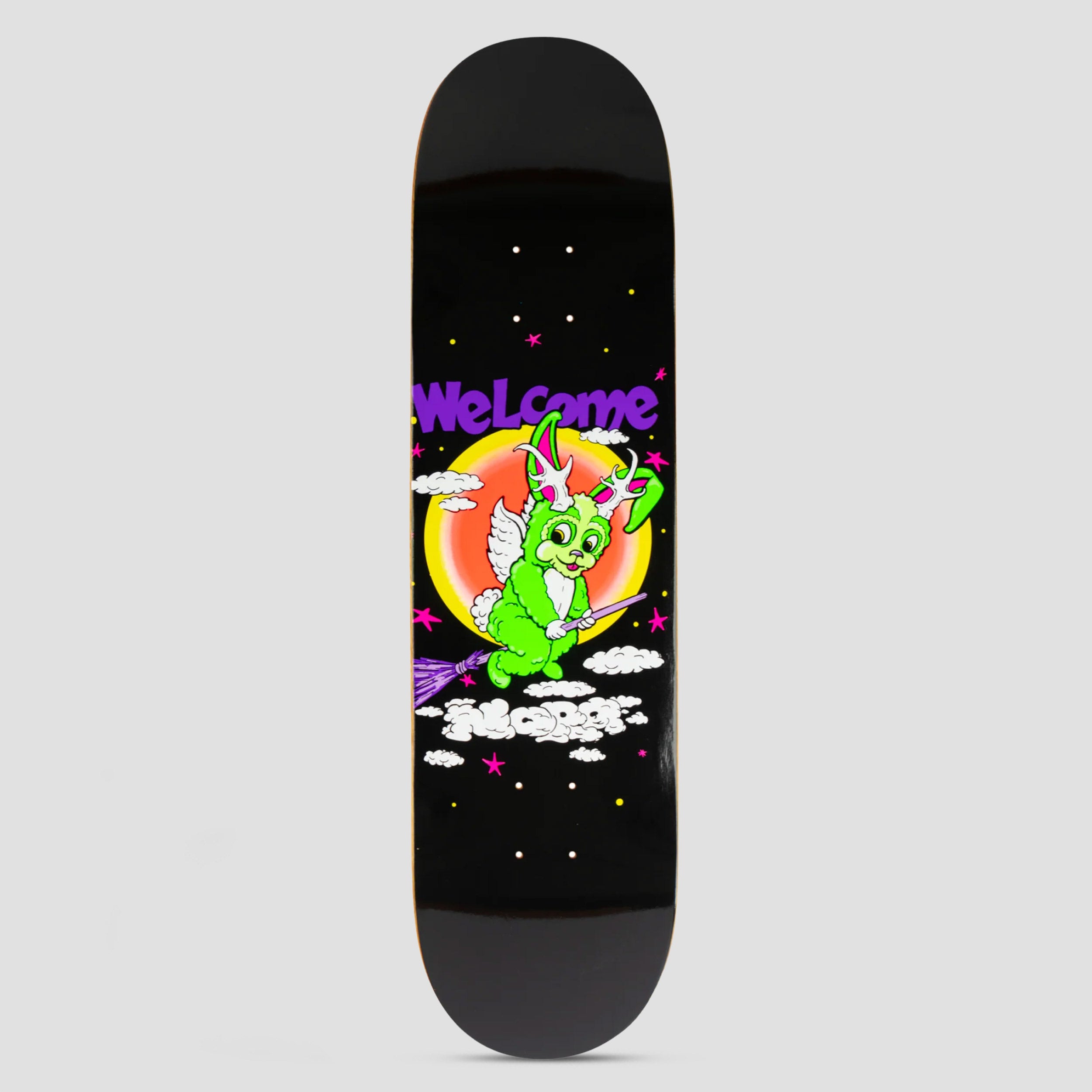 Welcome 8.25 Full Moon Nora Pro Model on Popsicle Skateboard Deck Blac ...