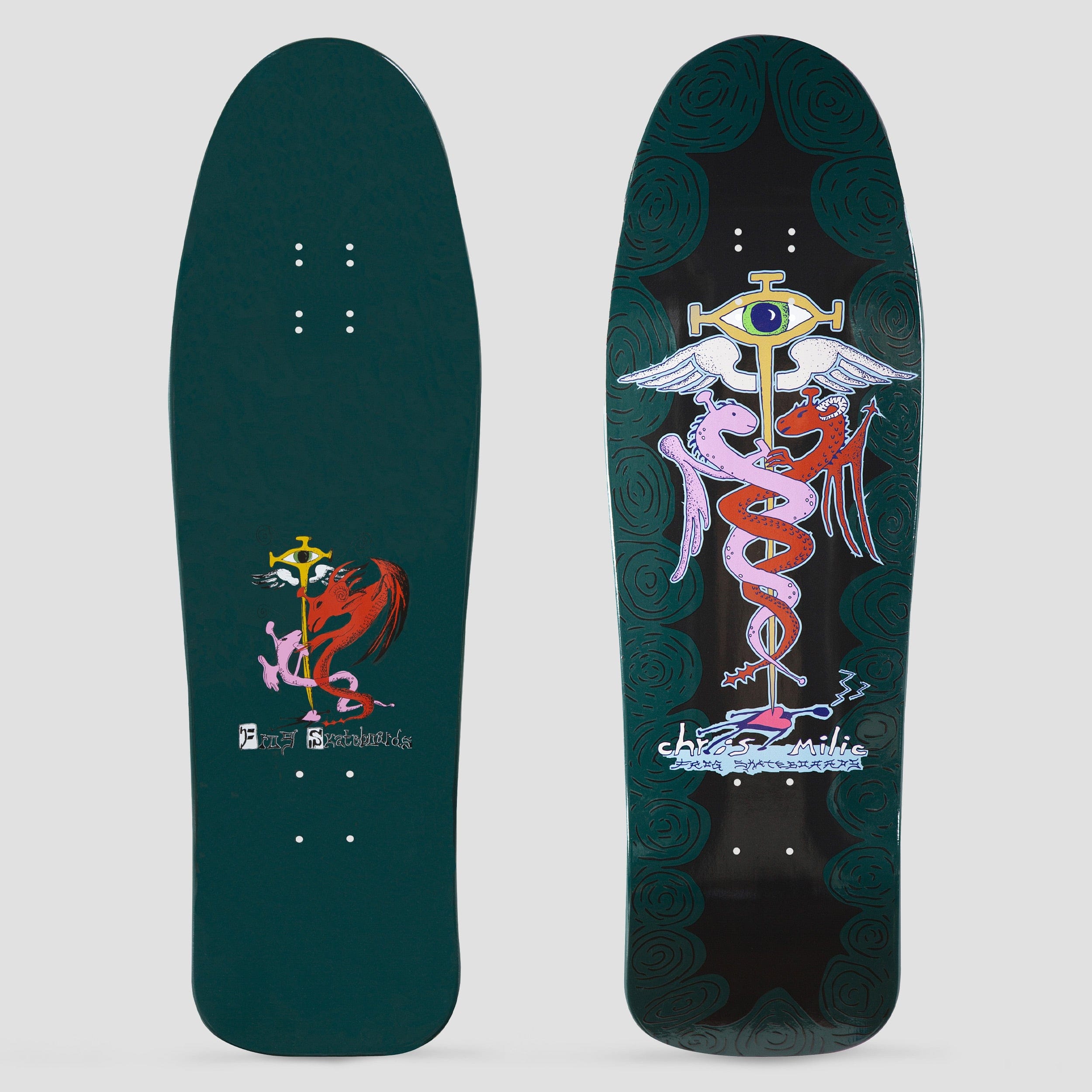 Frog 10.0 Chris Milic Dragon Lovers Skateboard Deck – Slam City Skates