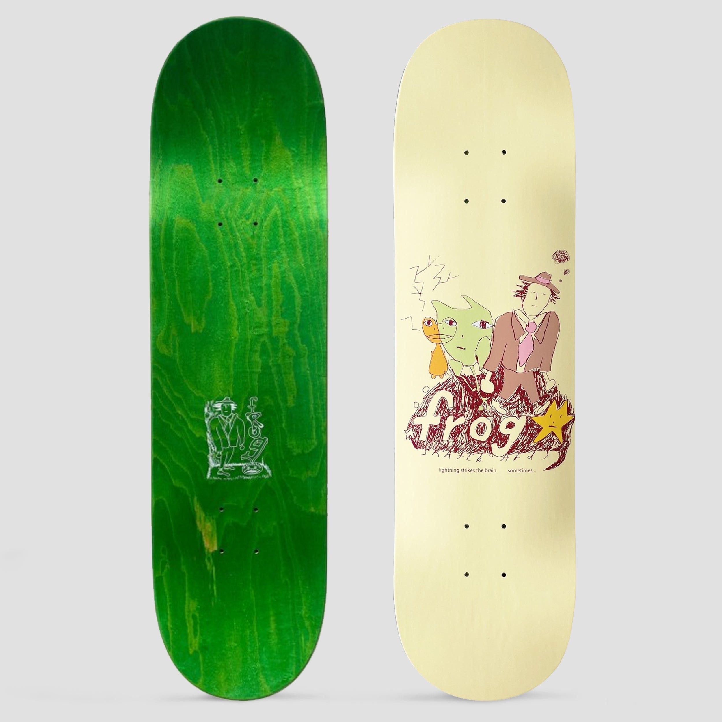 Frog 8.0 Lightning Strikes the Brain Sometimes Skateboard Deck – Slam ...