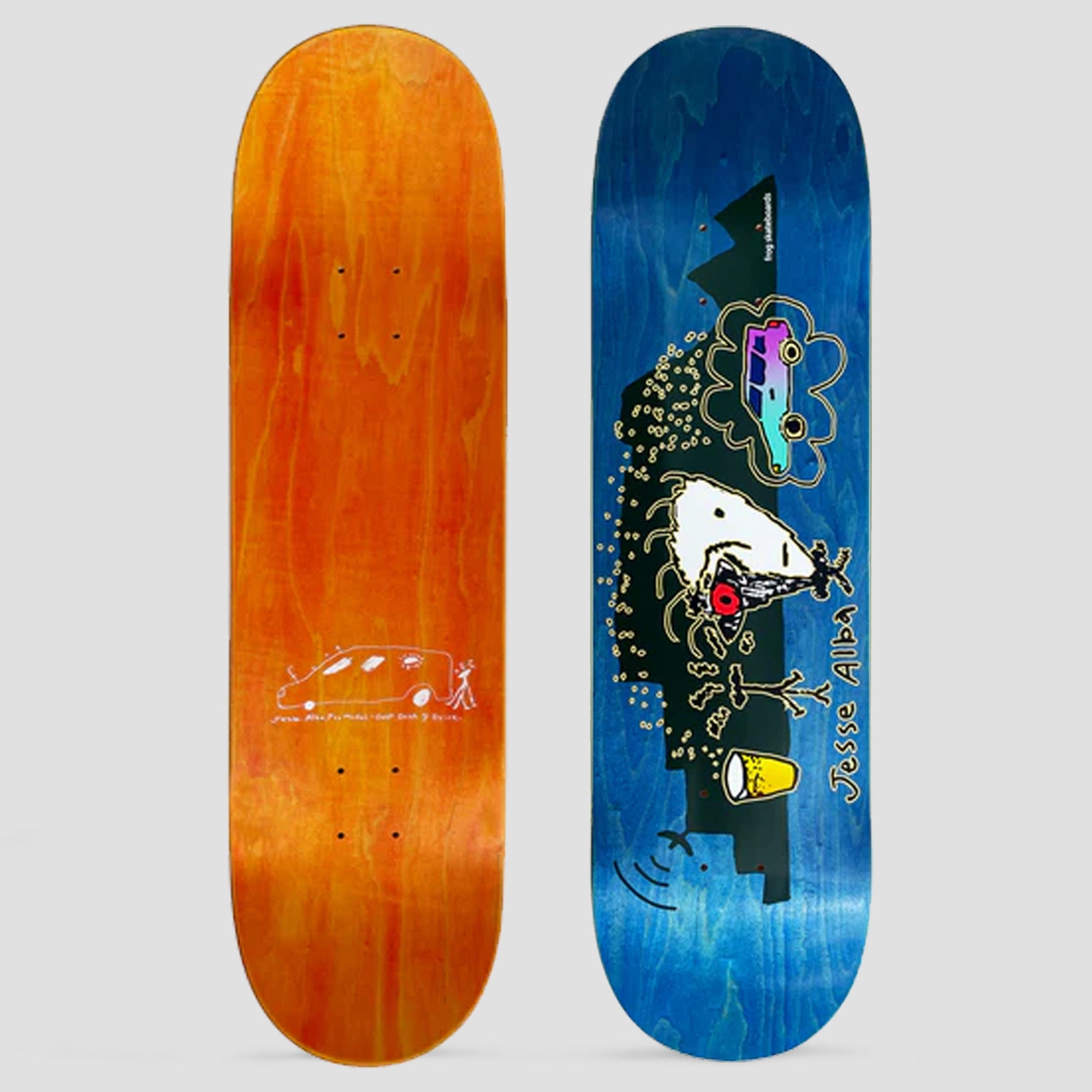 Frog 8.25 Jesse Alba Red Eye Skateboard Deck – Slam City Skates