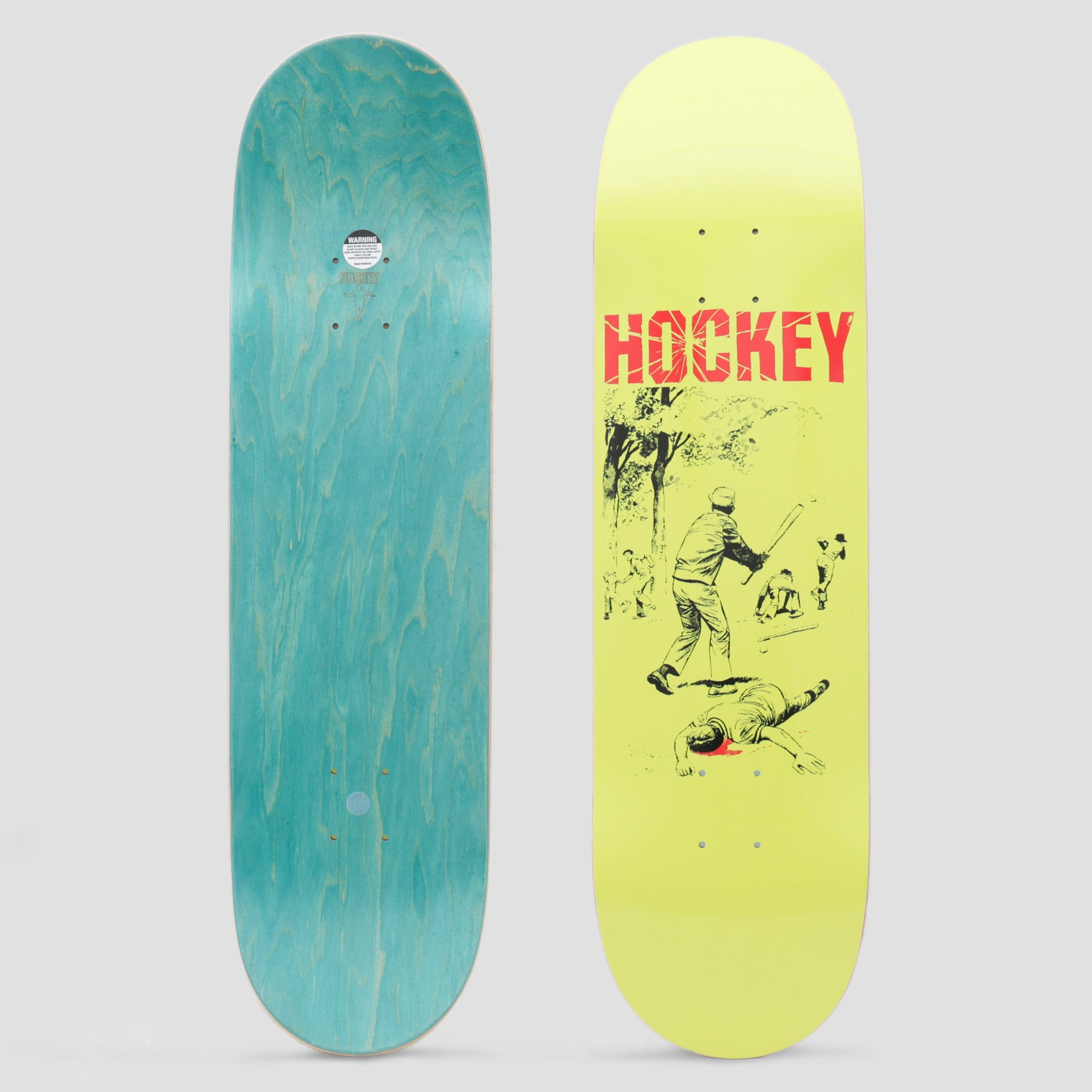 Hockey 8.38 Baseball Skateboard Deck Yellow – Slam City Skates