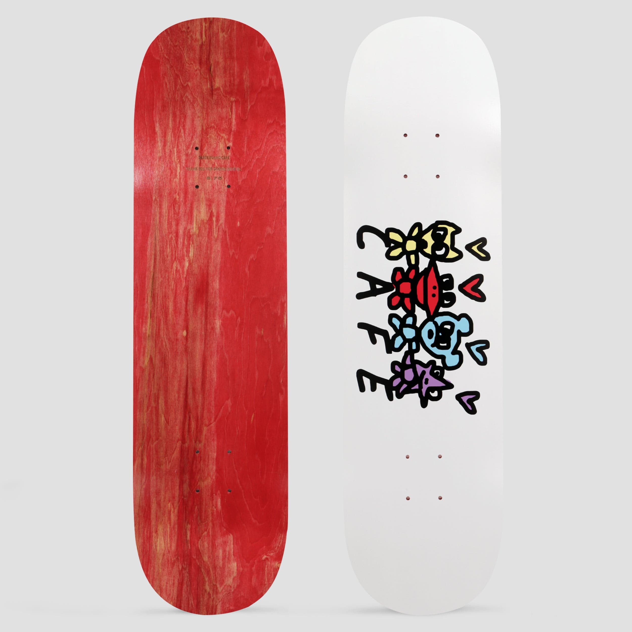 Skateboard Cafe 8.25 Pals C2 Shape Skateboard Deck White – Slam City Skates