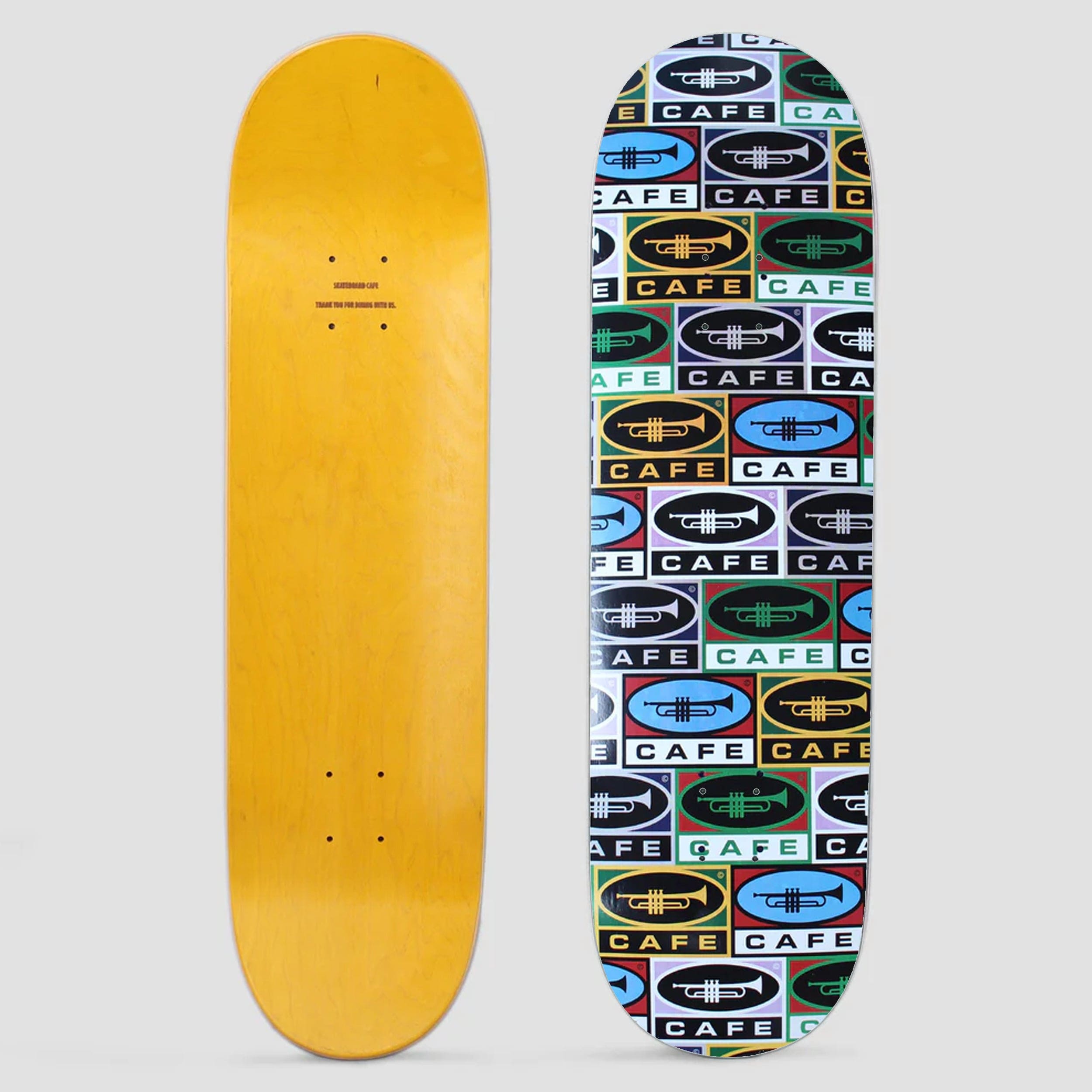 Skateboard Cafe 8.25 Trumpet Collage Skateboard Deck C2 Shape – Slam ...