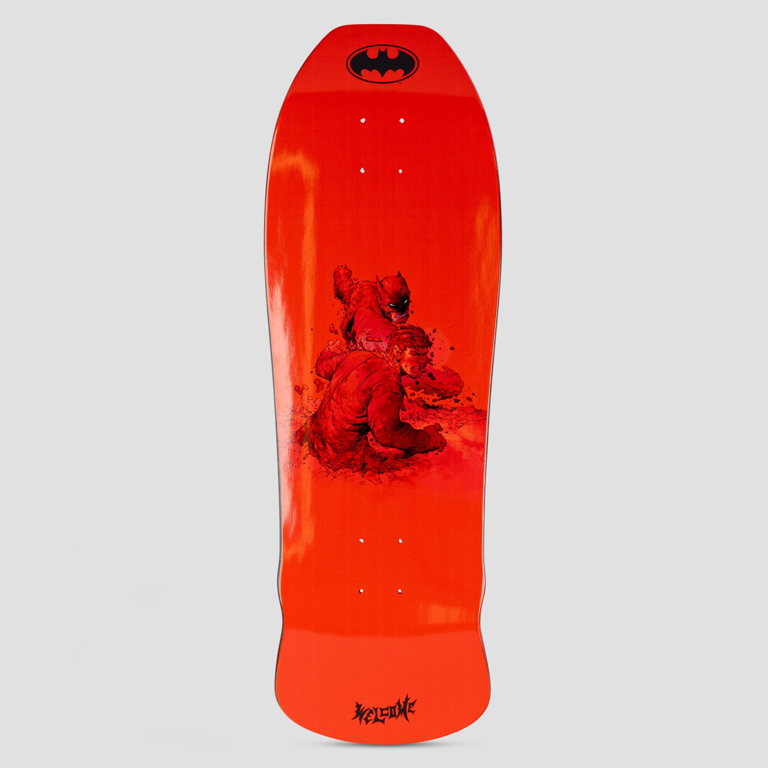 Welcome 10.0 Knockout Red / Black Drip on Early Grab Skateboard Deck ...