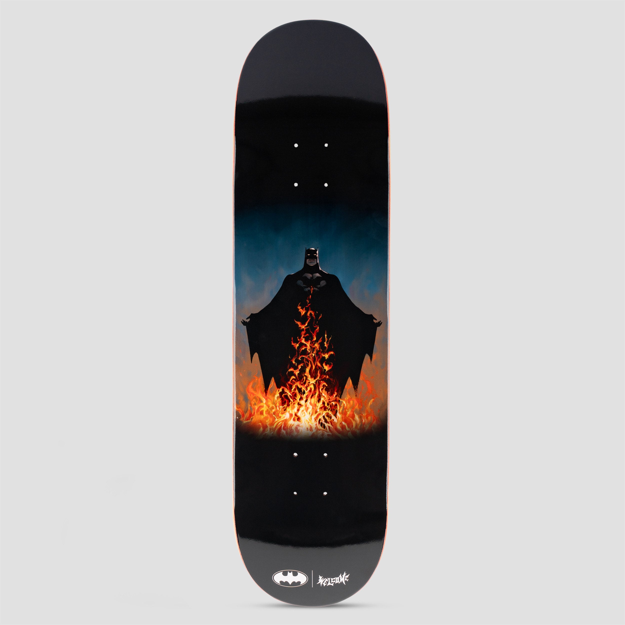 Welcome 8.5 Bat Flames Black on Popsicle Skateboard Deck – Slam City Skates
