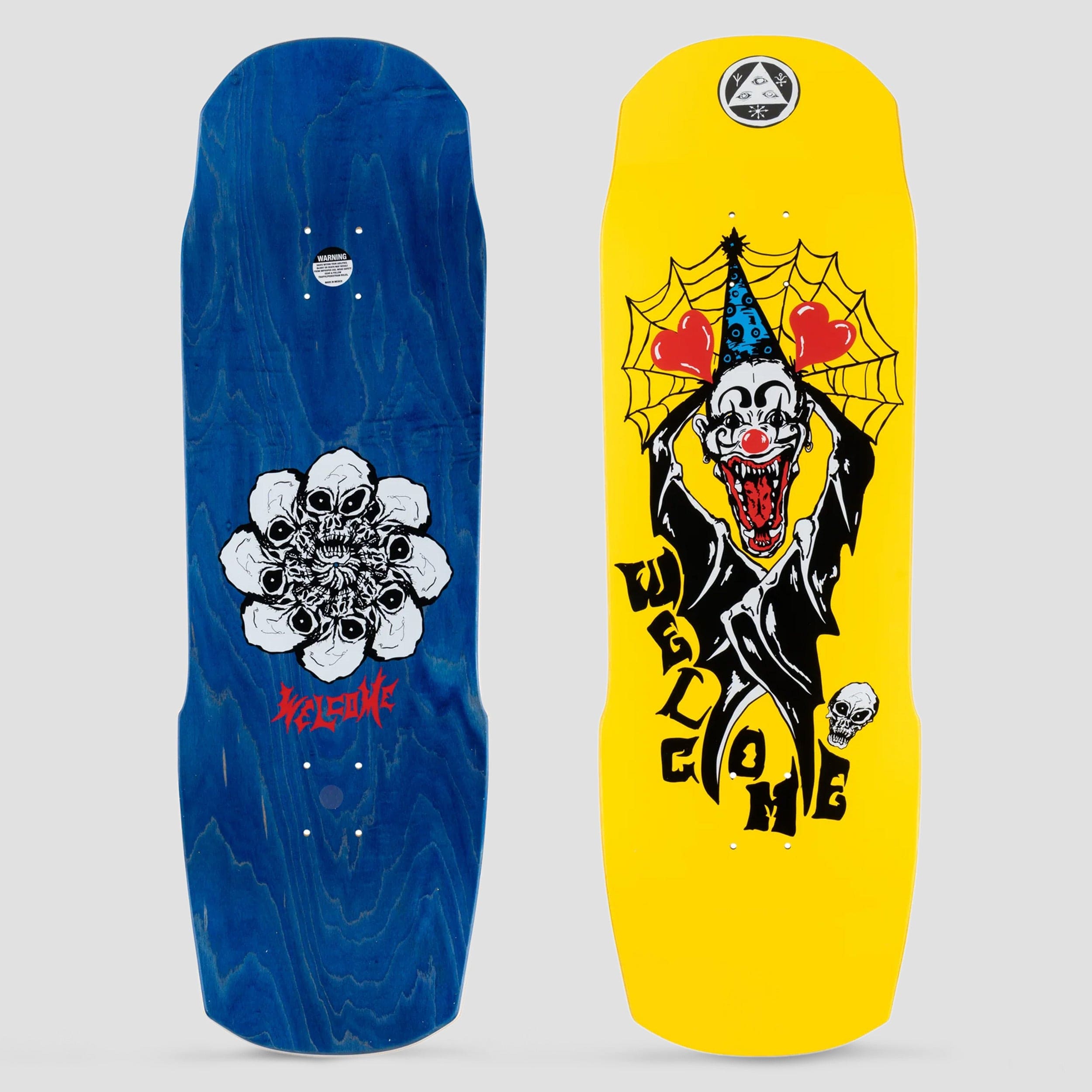 Welcome 10.0 Crazy Tony on Totem Skateboard Deck Neon Yellow - Slam ...
