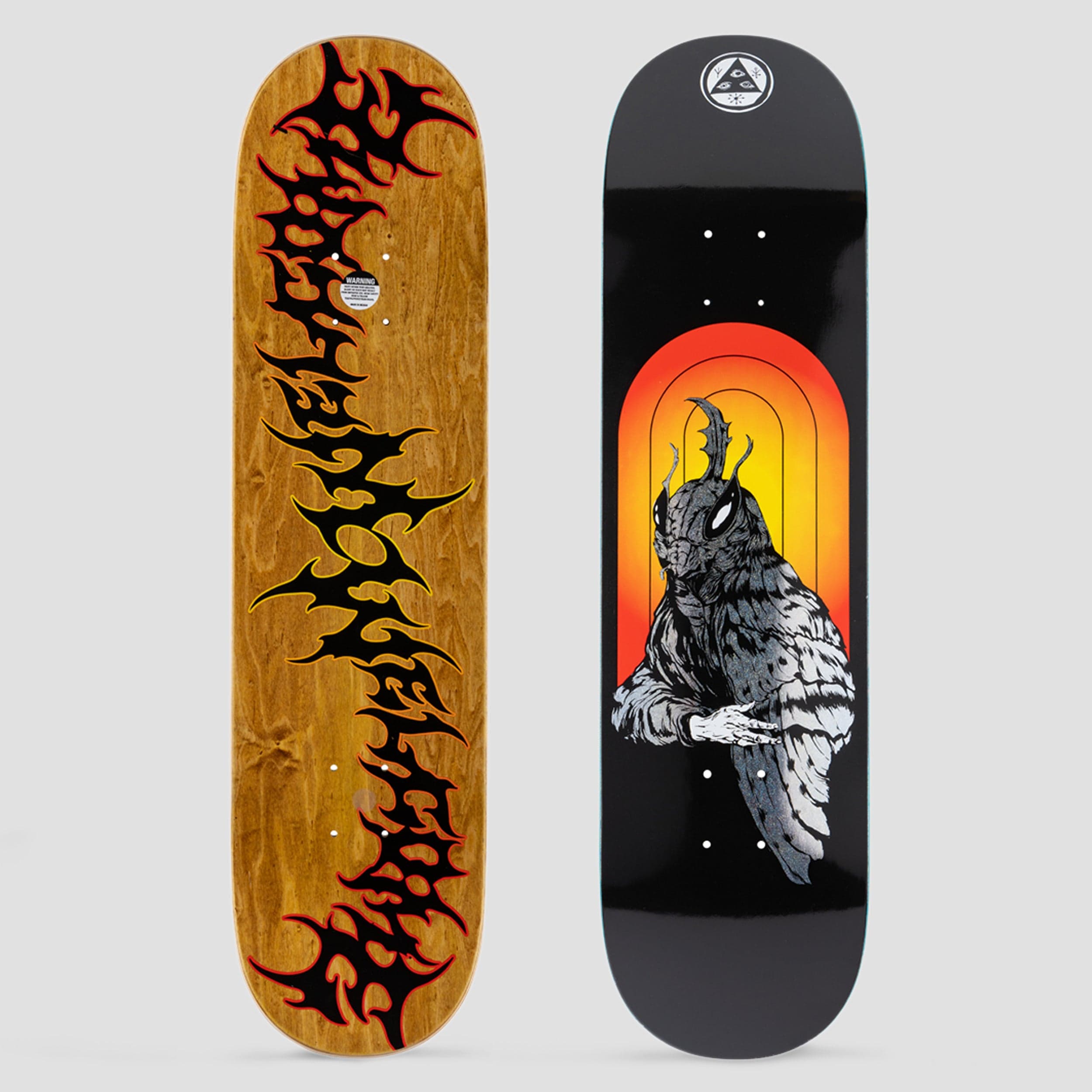 Welcome 8.25 Mothman on Evil Twin Skateboard Deck Black / Glitter Foil ...