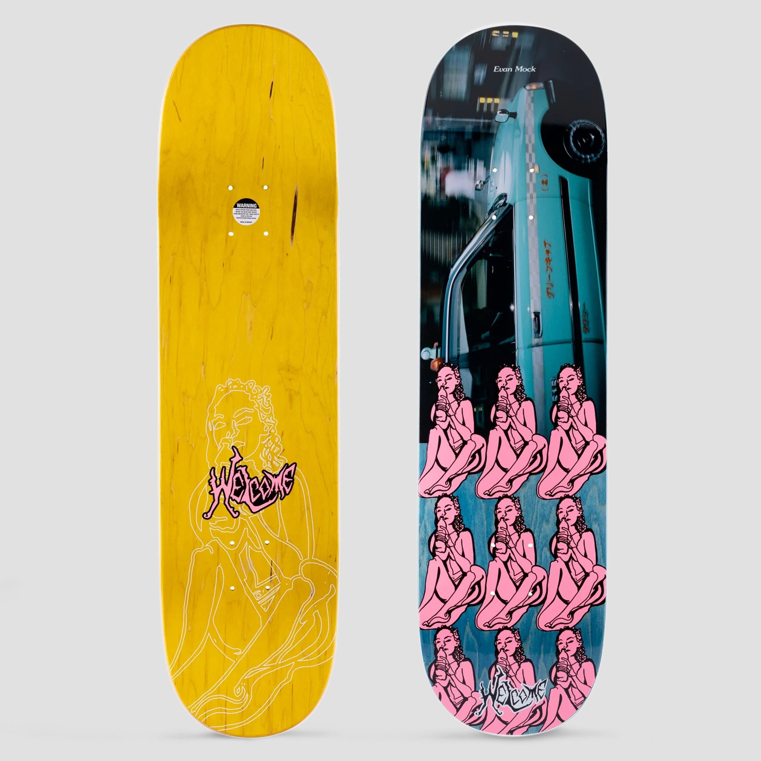 Welcome 8.38 Evan Mock Taxi on Island Skateboard Deck – Slam City Skates