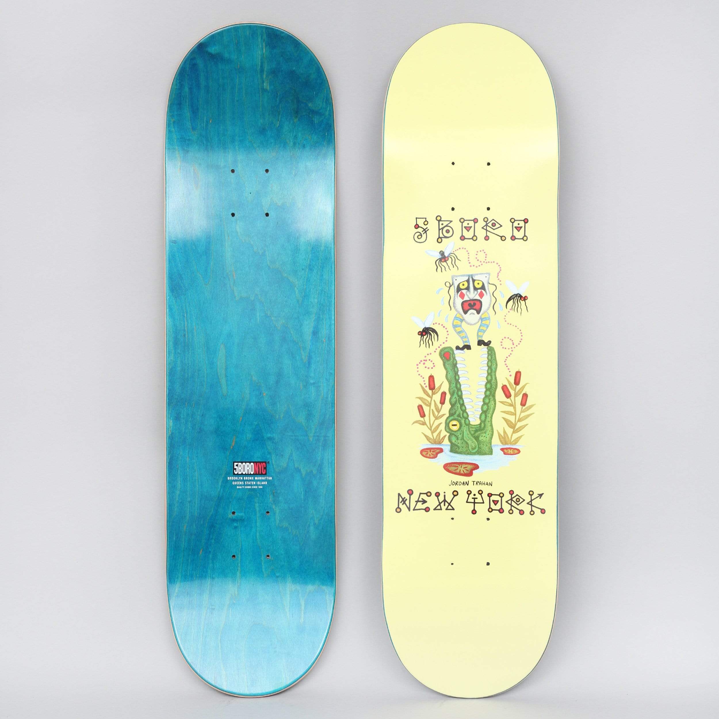 5Boro X Ds 8.25 Jordan Trahan Skateboard Deck Yellow – Slam City Skates