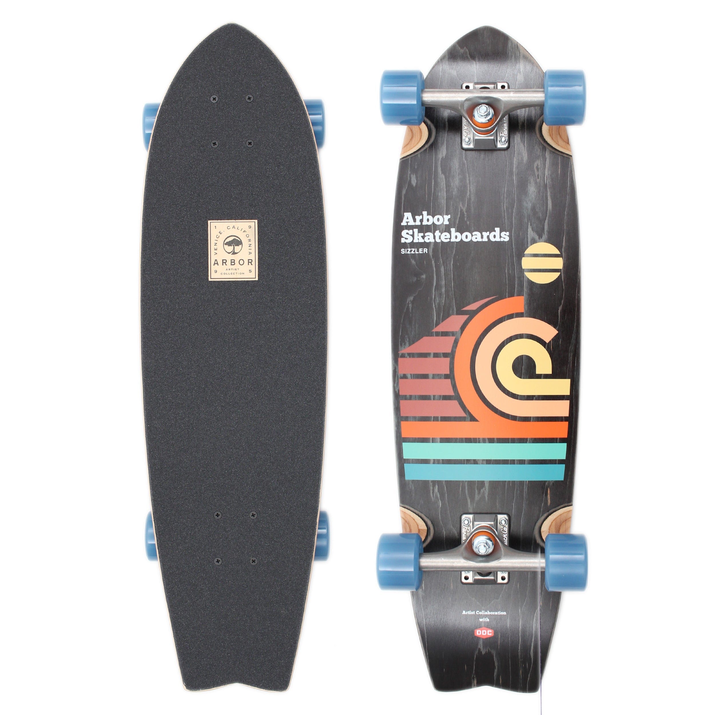 Arbor 32 Artist Draplin Sizzler Complete Skateboard Cruiser – Slam City ...
