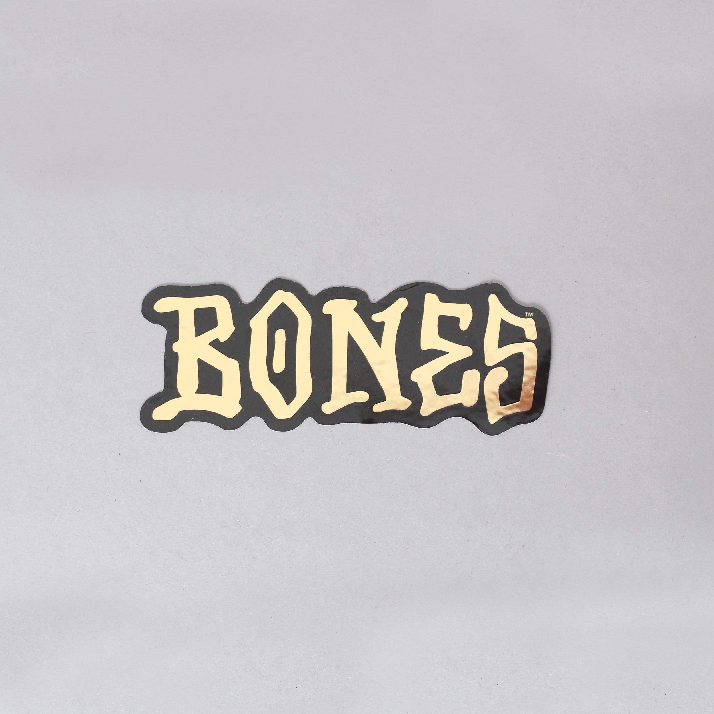 Bones Wheels Sticker Gold – Slam City Skates