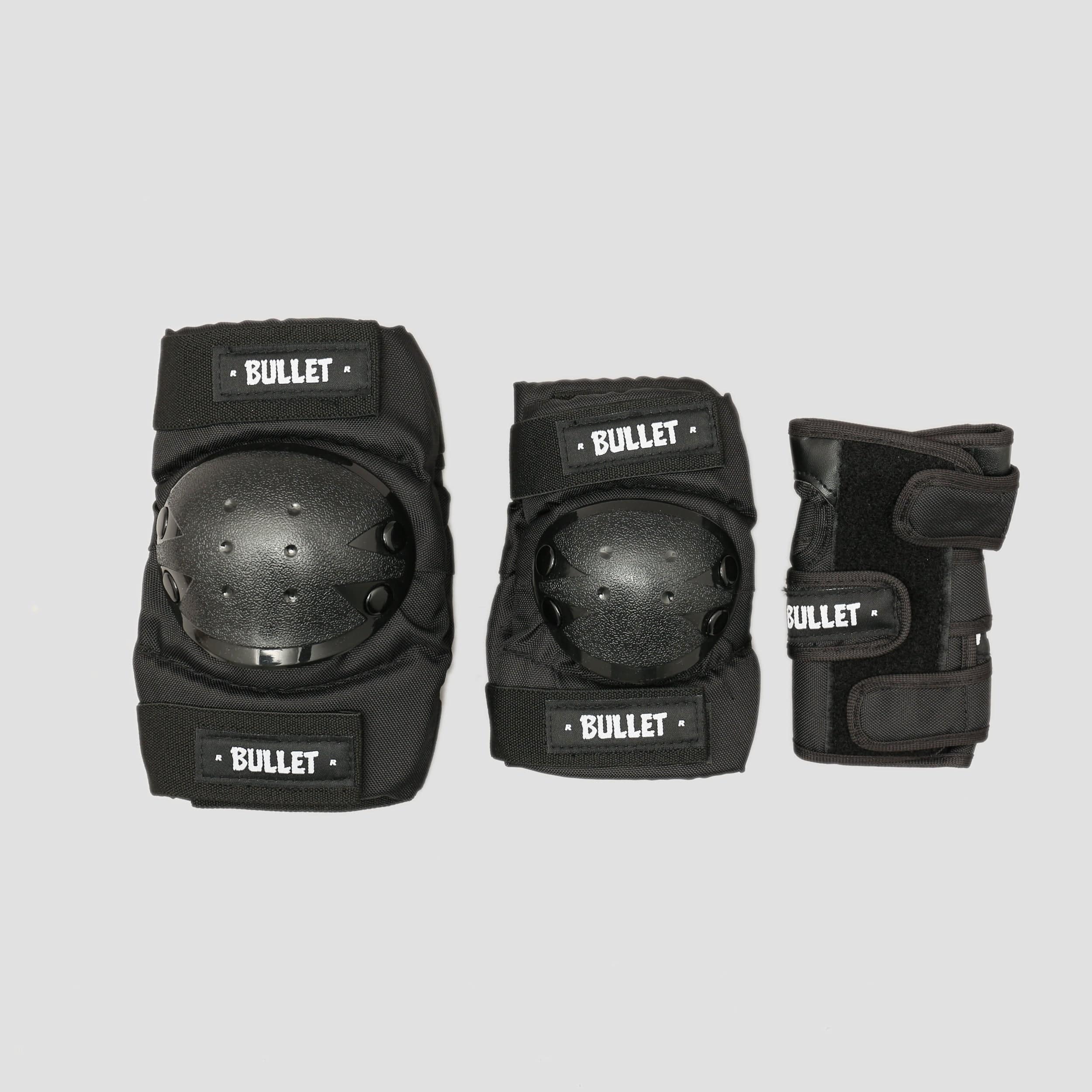 Bullet Standard Combo Adult Triple Padset Black – Slam City Skates