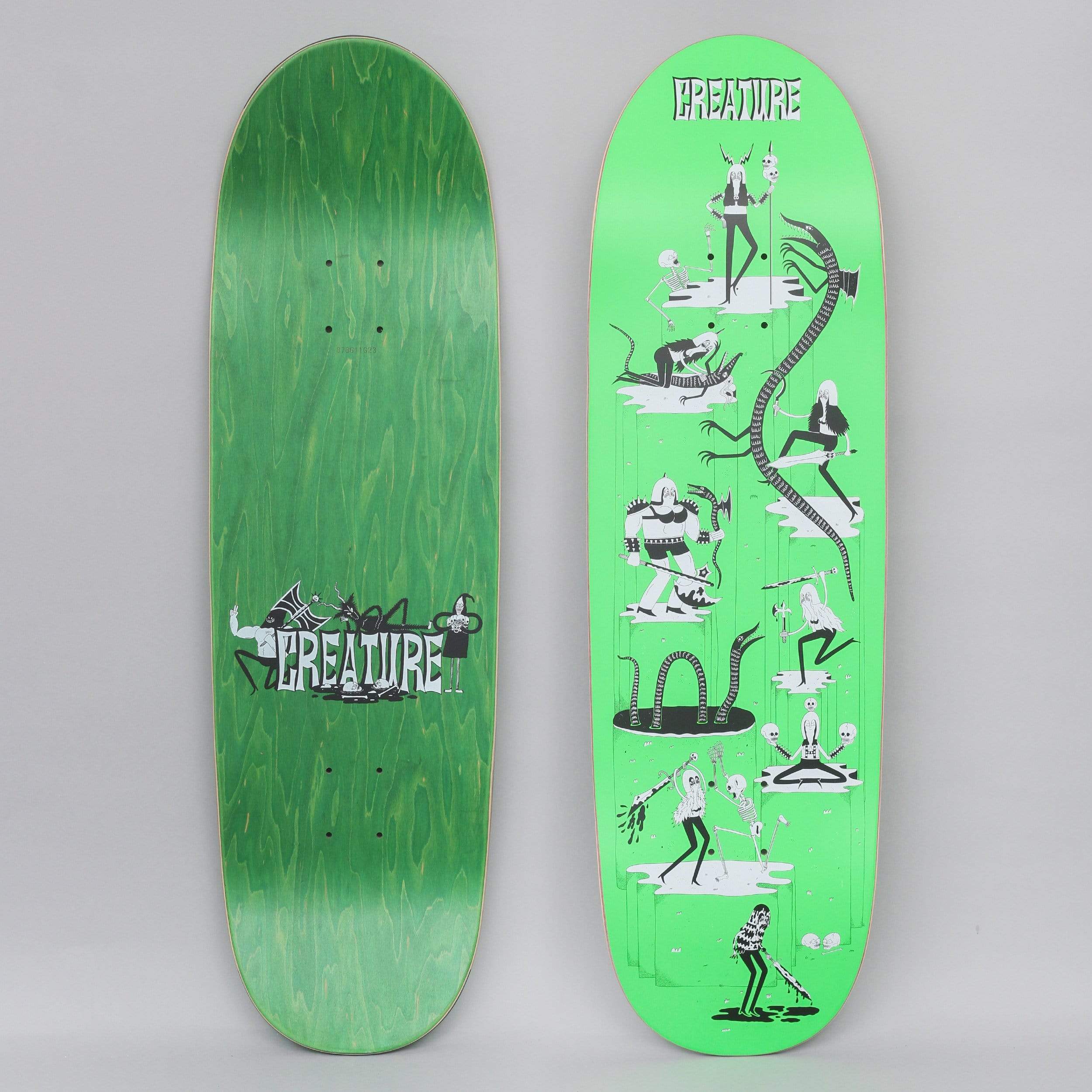 Creature 9.25 Free For All Powerply Skateboard Deck Green – Slam City ...