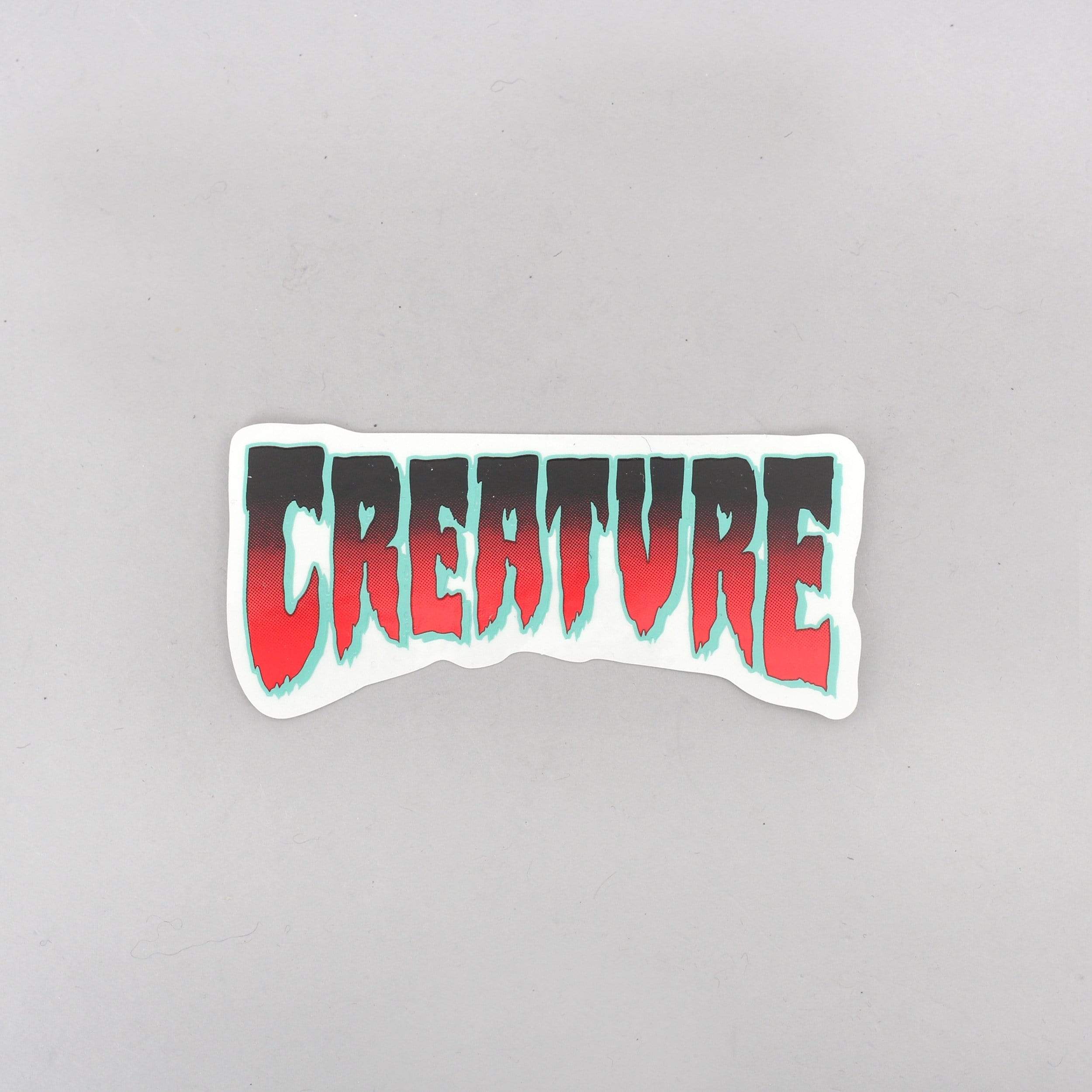 Creature Horror Logo Sticker Red – Slam City Skates