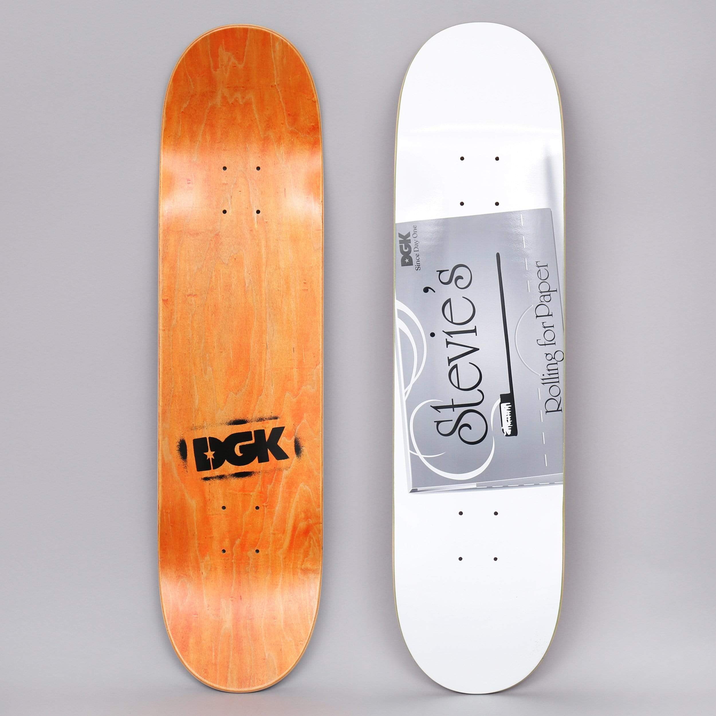 DGK 8.06 Stevie Rolling Papers Skateboard Deck White – Slam City Skates