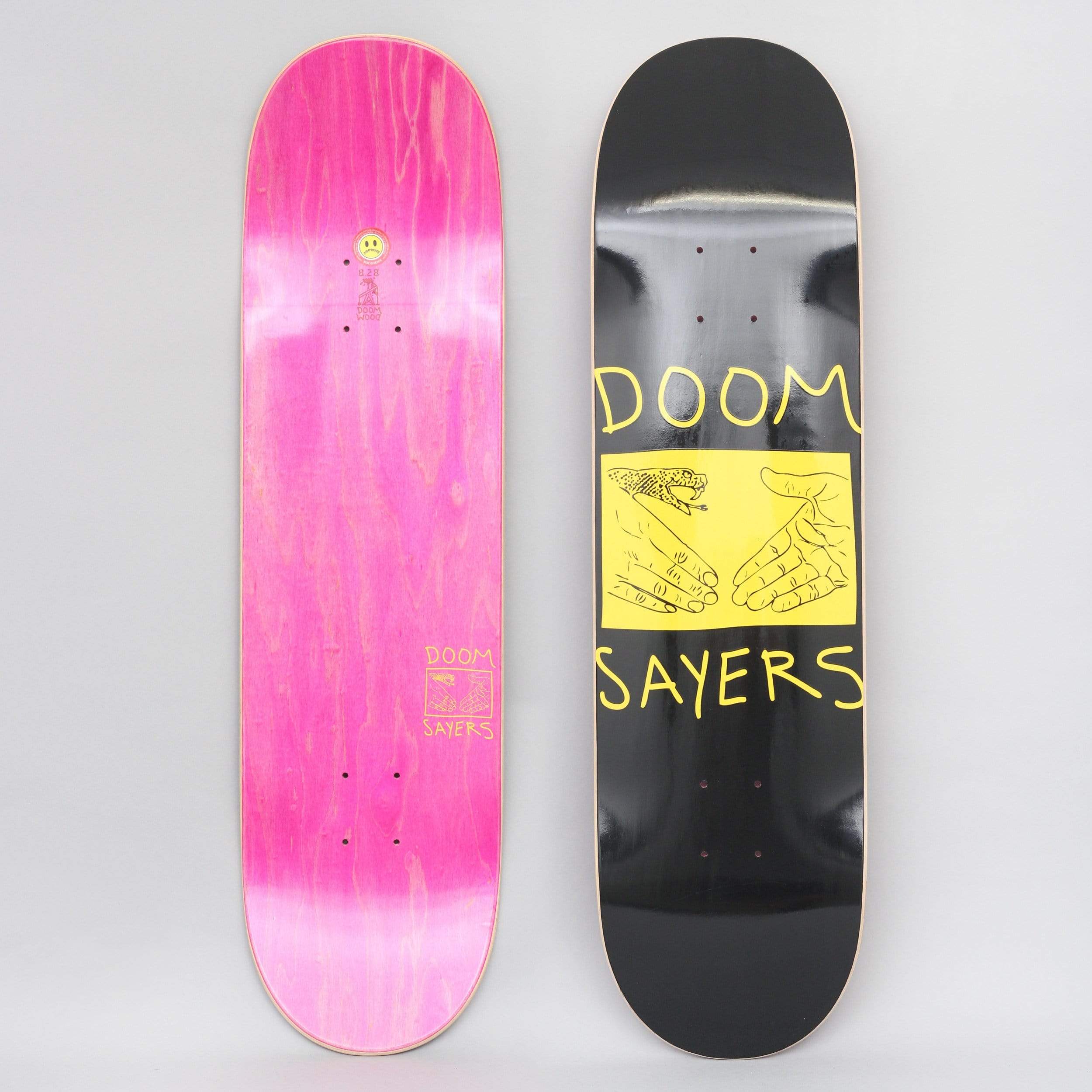 Doomsayers 8.28 Snake Shake Skateboard Deck Black – Slam City Skates