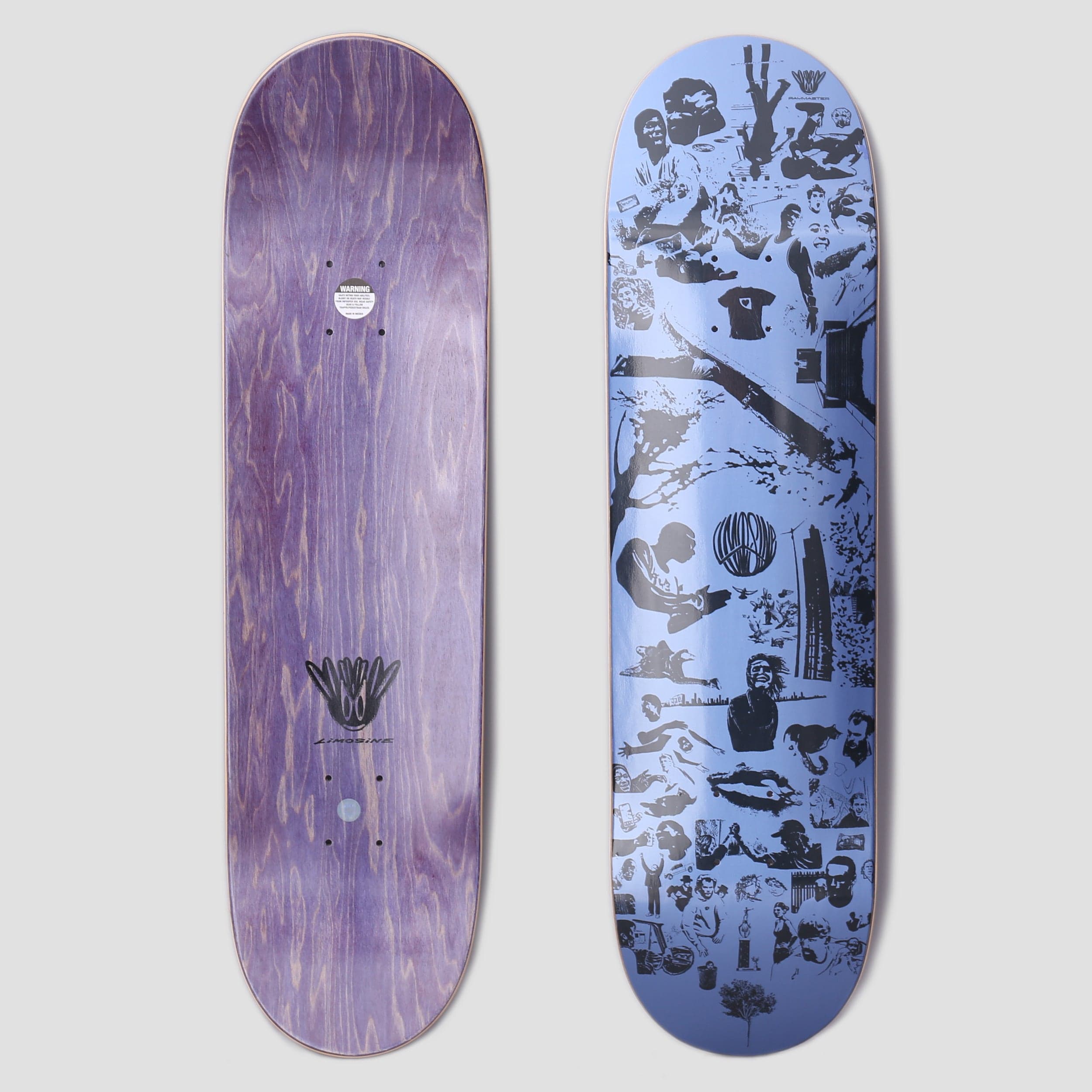 Limosine 8 25 Paymaster Skateboard Deck Blue Slam City Skates