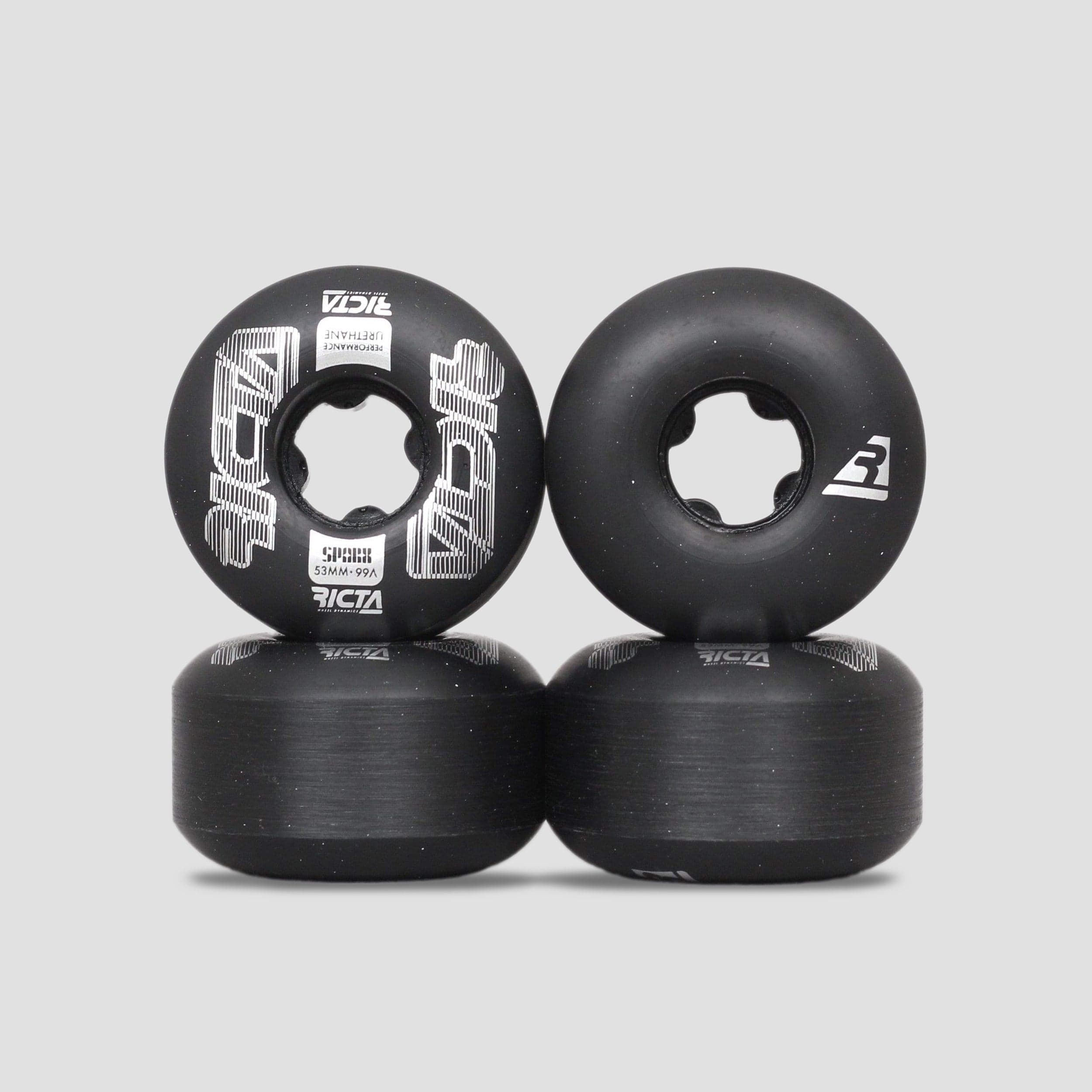 Ricta 53mm 99A Framework Sparx Skateboard Wheels Black - Slam City Skates