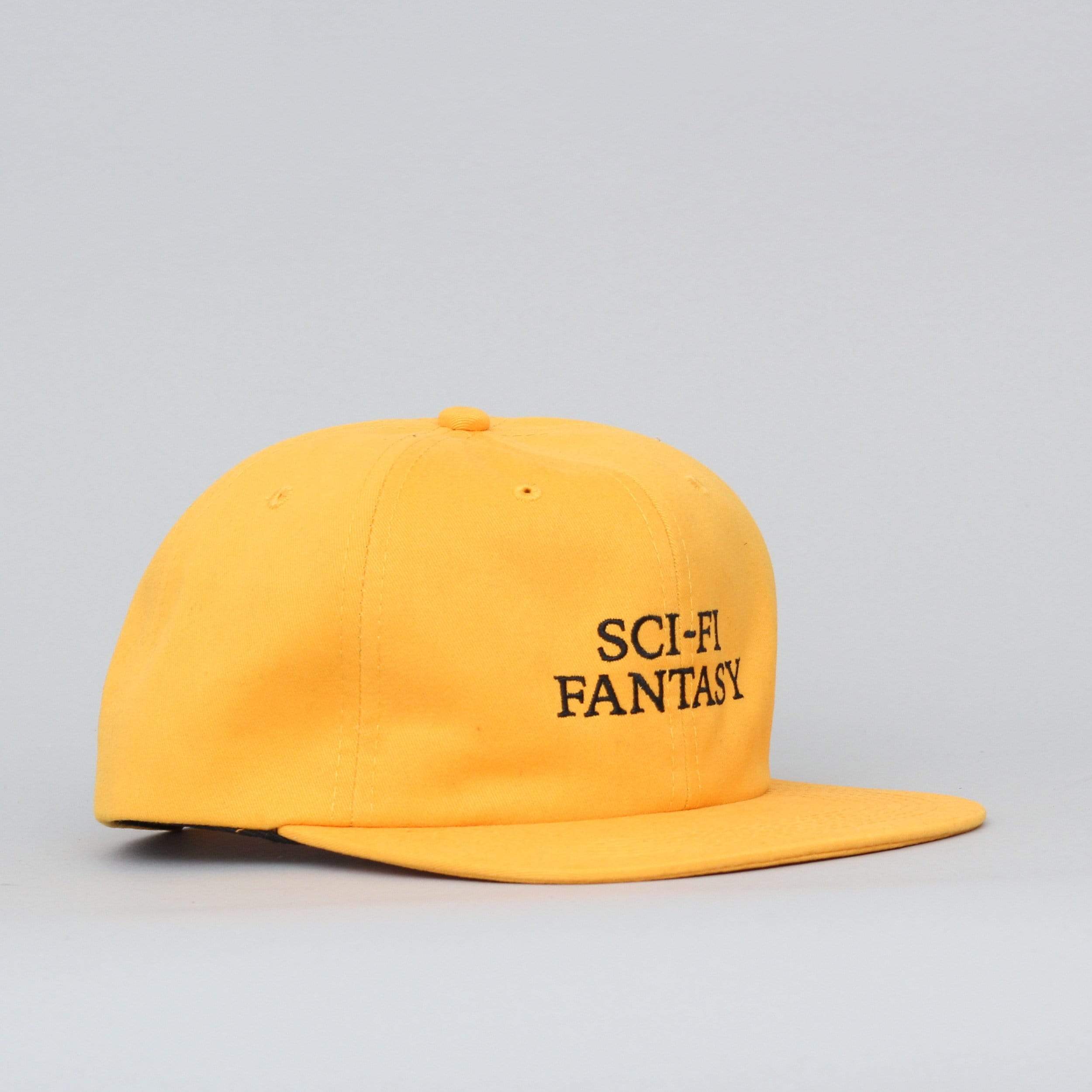 Sci-Fi Fantasy Logo Cap Mustard / Black – Slam City Skates