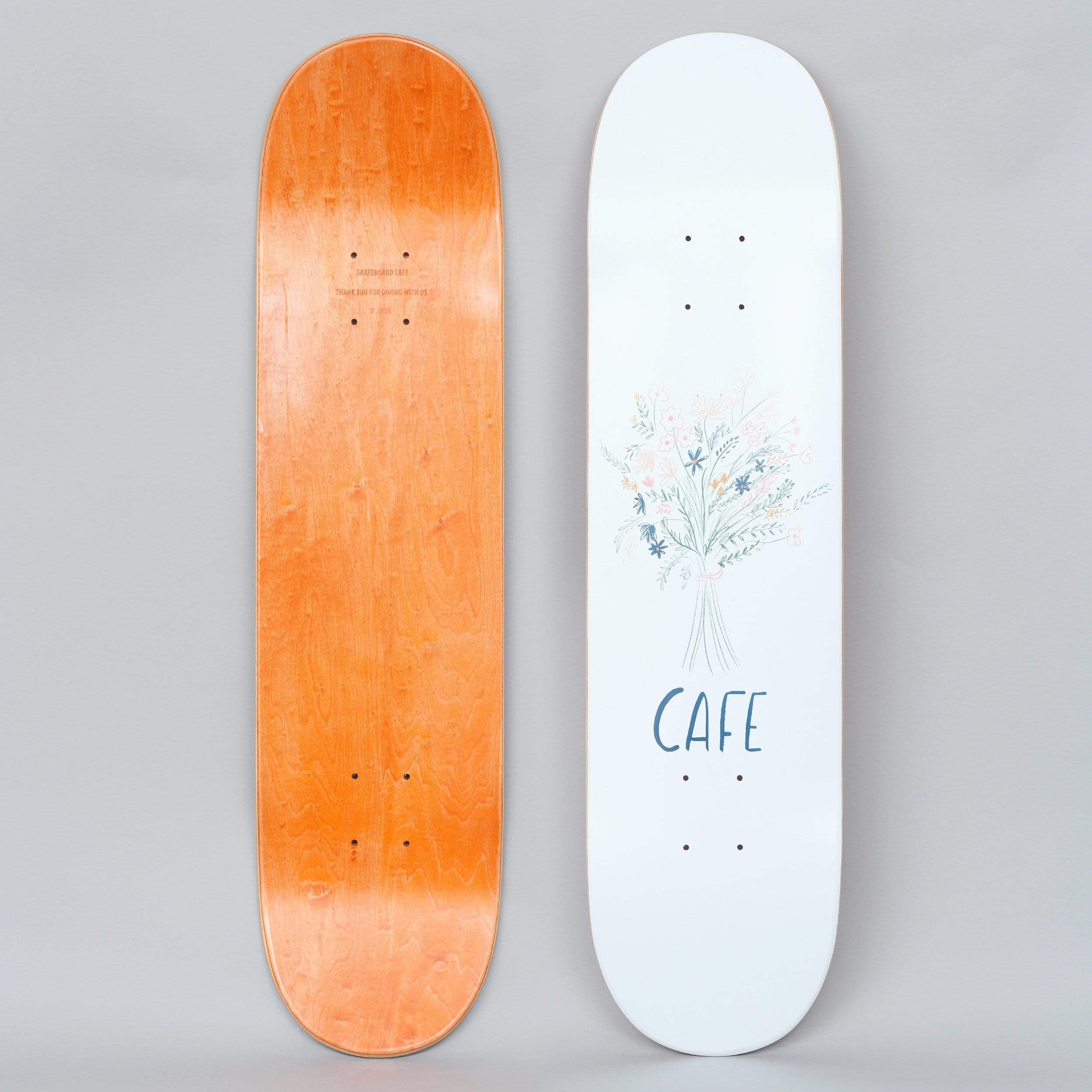 Skateboard Cafe 8.5 Bouquet Skateboard Deck White – Slam City Skates