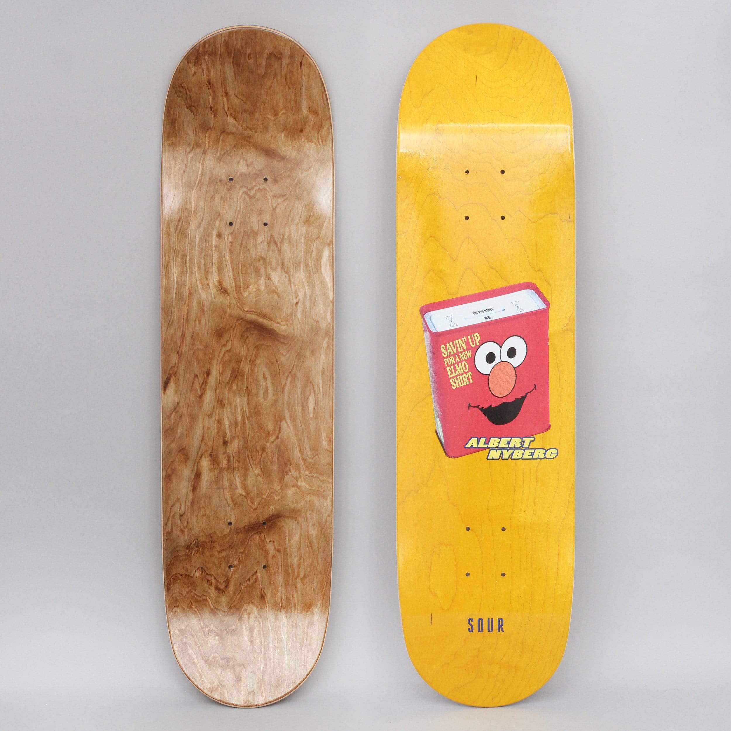 Sour 8.25 Albert Elmo Savings Skateboard Deck Yellow – Slam City Skates