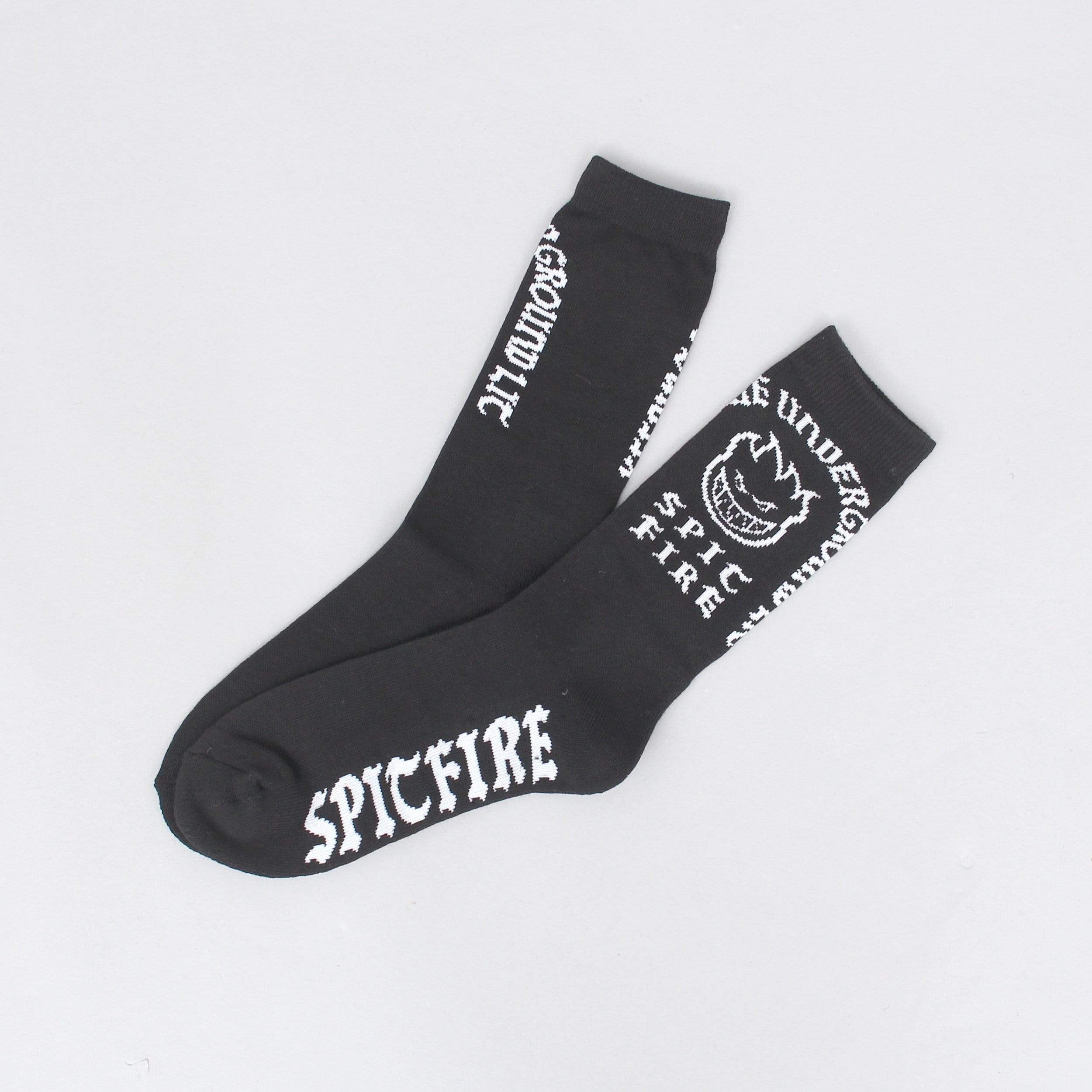 Spitfire Steady Rockin Socks Black / White – Slam City Skates