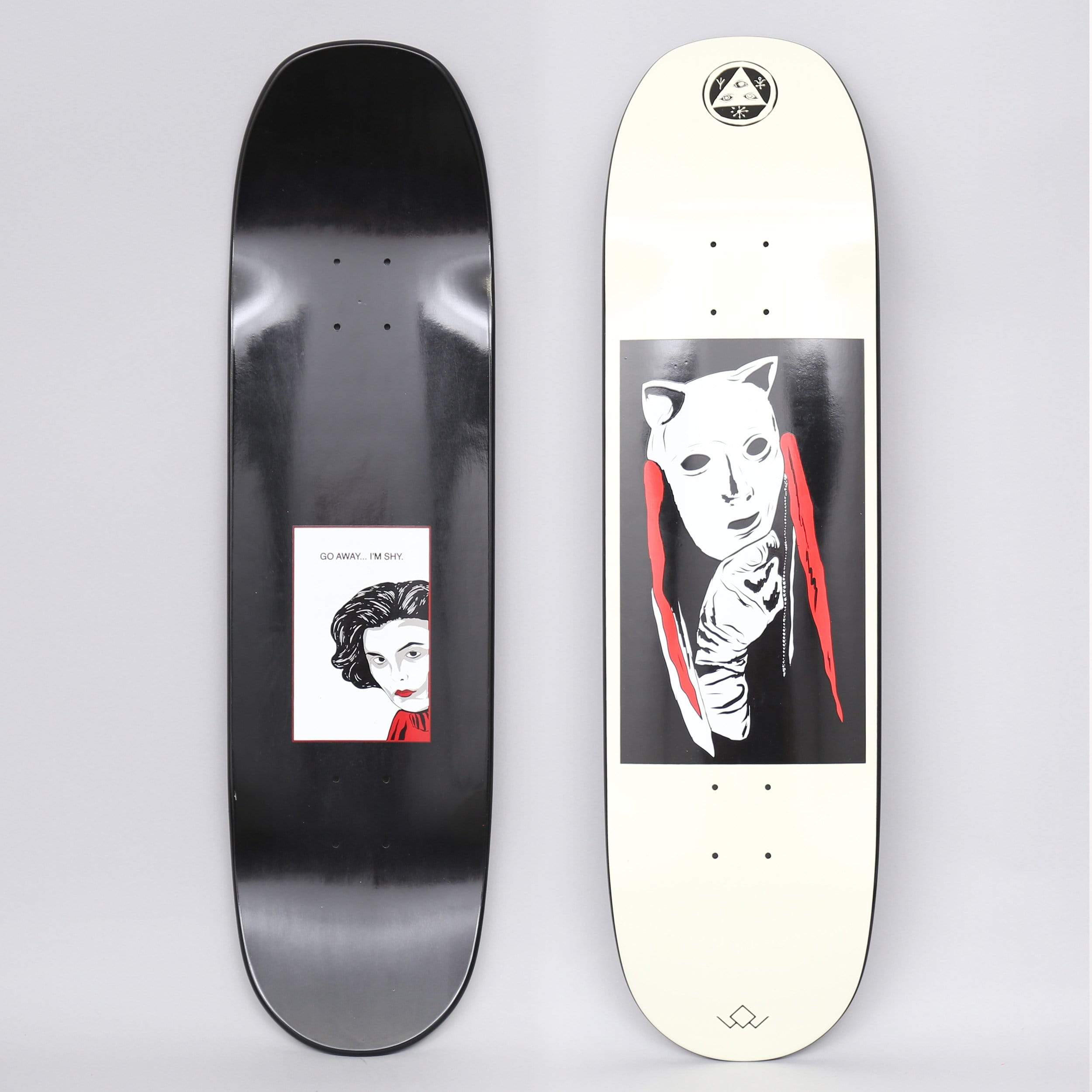 Welcome 8.65 Audrey On Moontrimmer 2.0 Skateboard Deck Black Dip / Bon ...
